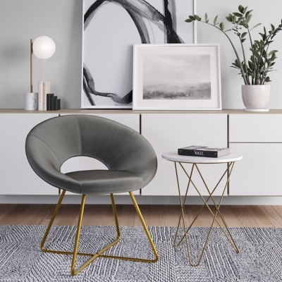 Click here for Simpli Home Barrett Accent Chair  Gray prices