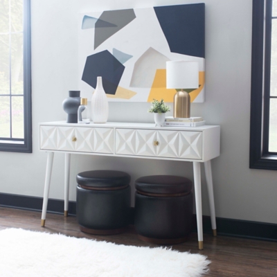 Click here for Linon Geo Console  White prices