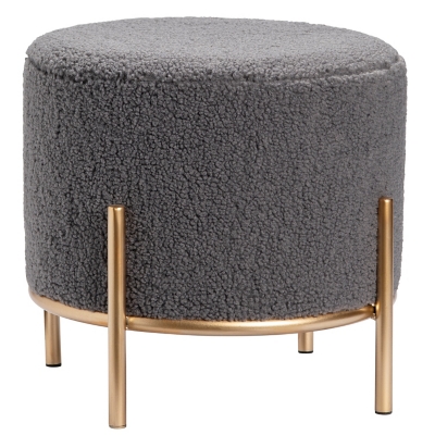 Evolution Zanella Sherpa Stool | Ashley