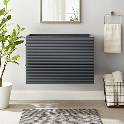 Click here for Render 30 Wall-Mount Bathroom Vanity  Gray prices