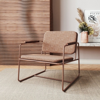 Click here for Manhattan Comfort Whythe Accent Chair  Corten prices
