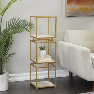 Click here for Bayberry Lane 3 Shelf Storage Shelving Unit  Gold prices