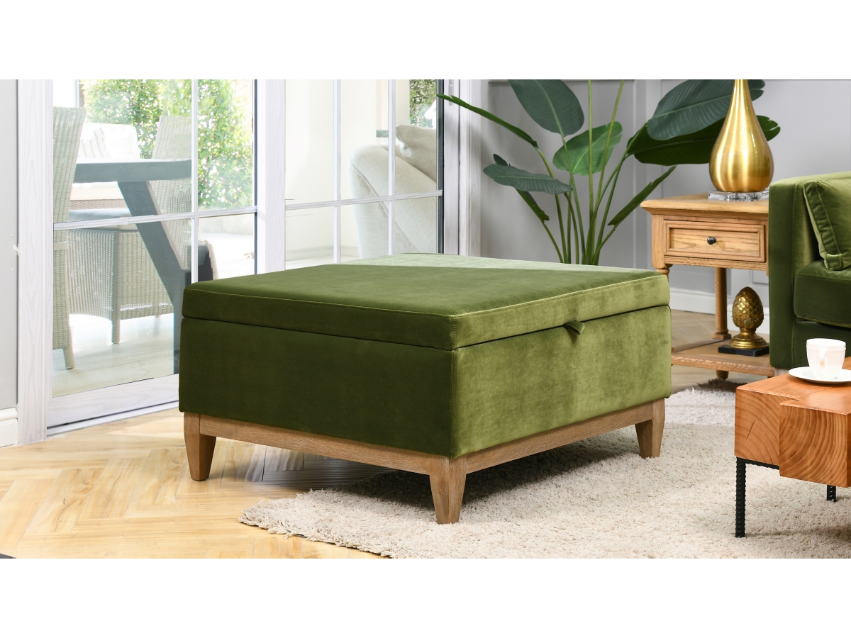 Jennifer Taylor Home Knox 35 Square Storage Cocktail Ottoman