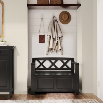 Click here for Simpli Home Amherst Small Entryway Storage Bench... prices
