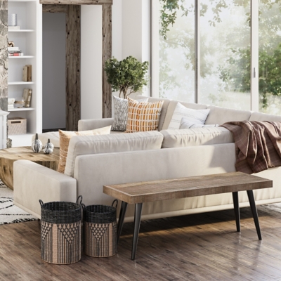 Click here for Simpli Home Durham Bench  Natural prices