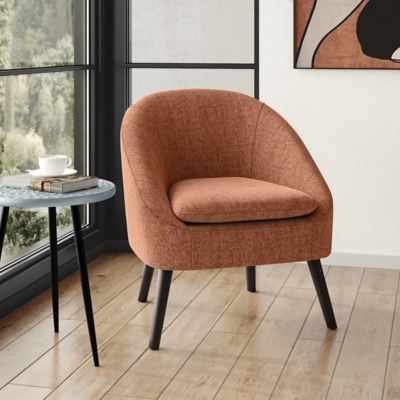 Click here for Simpli Home Redding Accent Chair  Rust prices