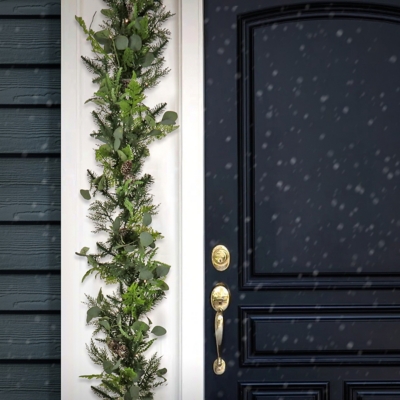 Click here for HGTV Home Collection 9 ft. Pre-Lit Winter Garden G... prices