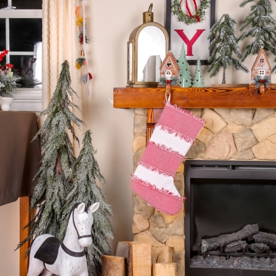 Click here for HGTV Home Collection Ric Rac Border Stocking  Mult... prices