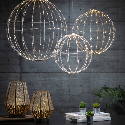 Everlasting Glow Lighted Spheres (Set of 3) | Ashley