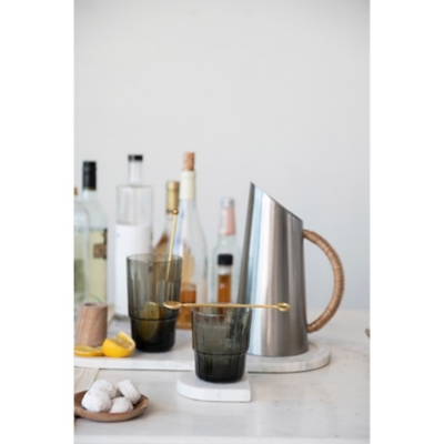 Click here for Storied Home Modern Drinking Glass (Set of 6)  Gra... prices