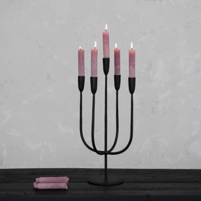 Click here for Storied Home Round Hand-Forged 5 Taper Candelabra... prices