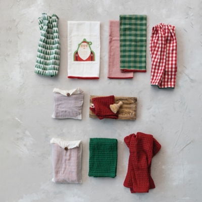Click here for Storied Home Woven Cotton Tea Towels (Set of 3)  M... prices