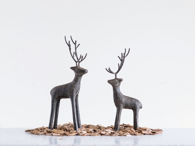 Click here for Storied Home Standing Deer Figurine  Black prices
