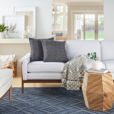 Click here for Mina Victory Cotton Knitted Indoor Throw Pillow (S... prices