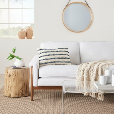 Click here for Mina Victory Woven Lines And Dots Indoor Throw Pil... prices