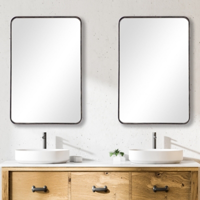 Click here for Exalted Living Modern Vanity Mirror  Black prices