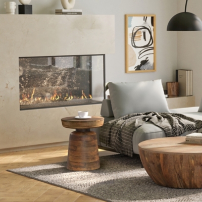 Click here for Simpli Home Robbie Accent Table  Walnut Brown prices