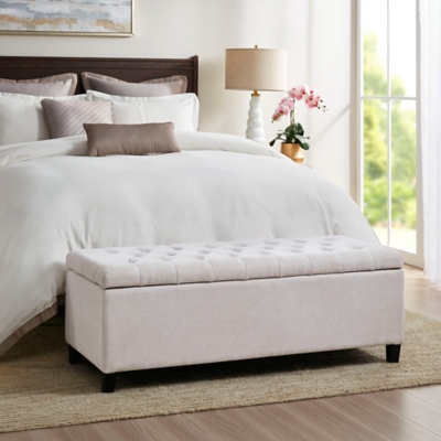 Click here for Madison Park Shandra Close Storage Bench  Natural prices