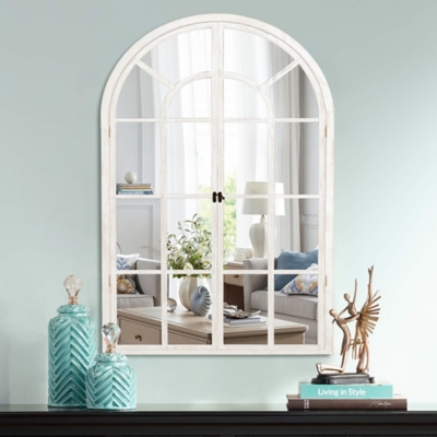 Click here for Feronia 24 x 36 Arched Wall Mirror  White prices