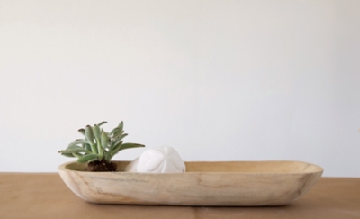 Click here for Storied Home Paulownia Oval Bowl  Brown prices