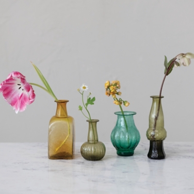 Click here for Storied Home Hand Blown Vases (Set of 4)  Multi prices