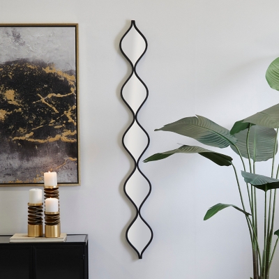 Click here for Bayberry Lane 5 Layer Tear Drop Chain Mirror  Blac... prices