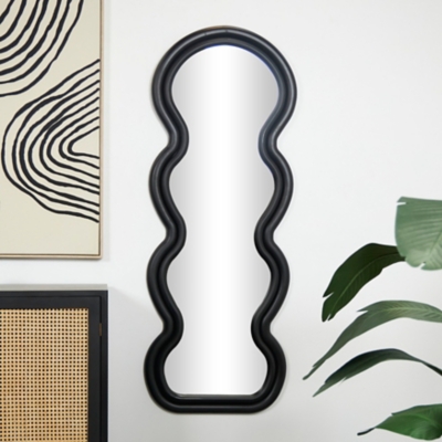 Click here for Bayberry Lane Abstract Wavy Wall Mirror  Black prices