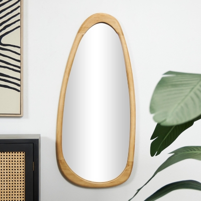 Click here for Bayberry Lane Oval Wall Mirror 19W X 42H  Brown prices