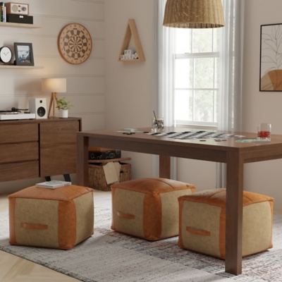 Click here for Simpli Home Atkinson Pouf  Tan prices