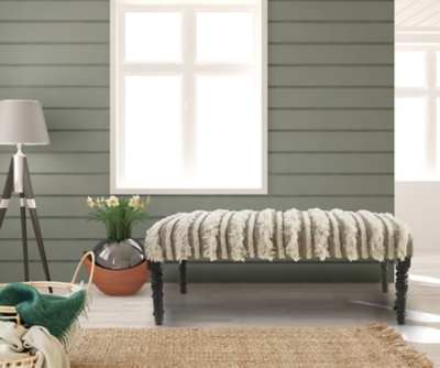 Click here for Anastasia Tufted Bench  Cream prices