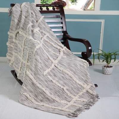 Click here for Dayton Striped Throw Blanket  Gray prices