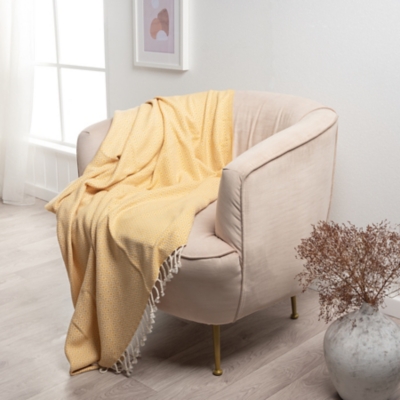 Click here for Sadie Diamond Throw Blanket  Yellow prices