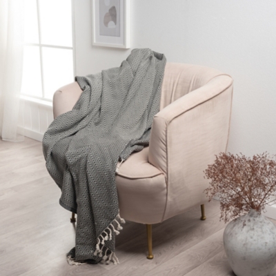 Click here for Sadie Diamond Throw Blanket  Black prices