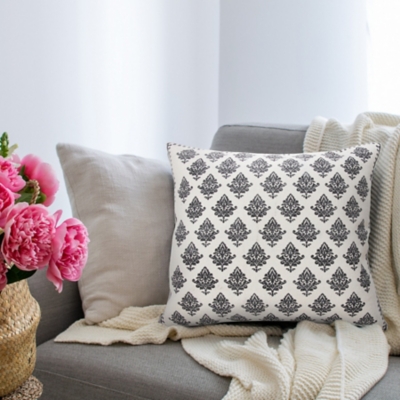 Click here for Suvii Home Evelyn Decorative Throw Pillow  White/B... prices