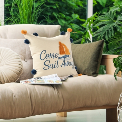 Click here for Suvii Home Scarlett Come Sail Away Decorative Thro... prices