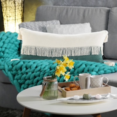 Click here for Suvii Home Clara Lumbar Decorative Throw Pillow  E... prices