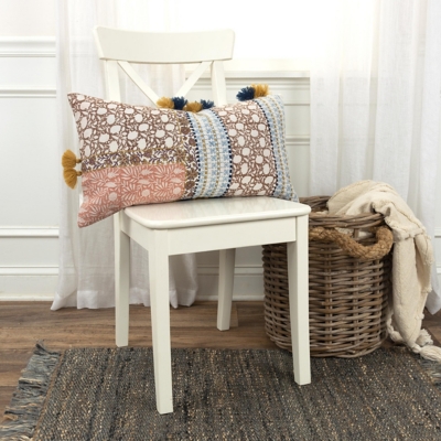 Click here for Rizzy Home Block Print Collection Boho Decorative... prices