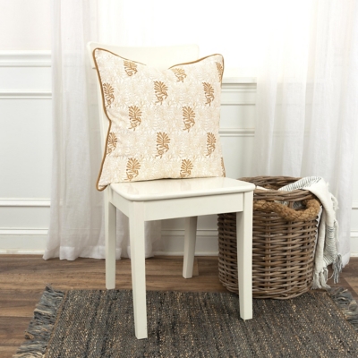 Click here for Rizzy Home Block Print Collection Decorative Throw... prices