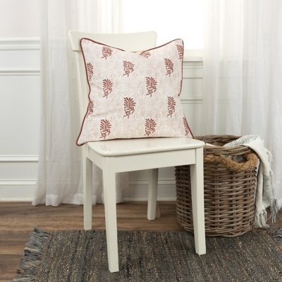Click here for Rizzy Home Block Print Collection Decorative Throw... prices