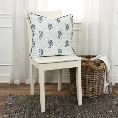Click here for Rizzy Home Block Print Collection Decorative Throw... prices