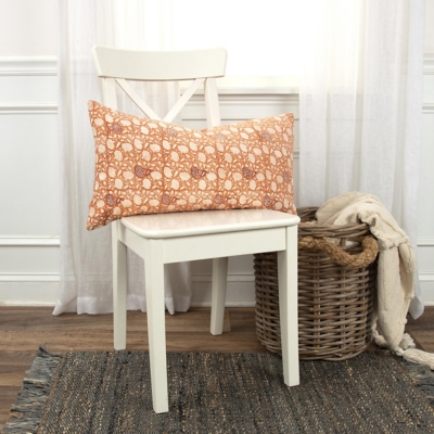 Click here for Rizzy Home Block Print Collection Botanical Decora... prices