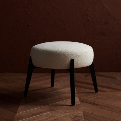 Click here for Safavieh Emilynn Scandinavian Ottoman  Ivory/Black prices