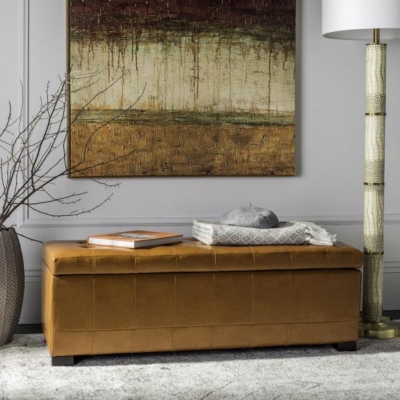 Click here for Safavieh Large Manhattan Storage Bench  Saddle prices
