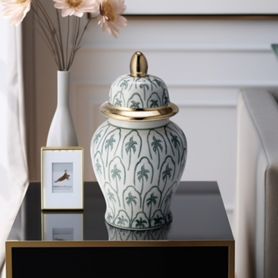 Click here for Sagebrook Home Temple Small Jar  Green prices