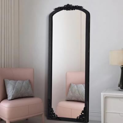 Click here for Delfina 69 Tall Carved Full Length Mirror  Black prices
