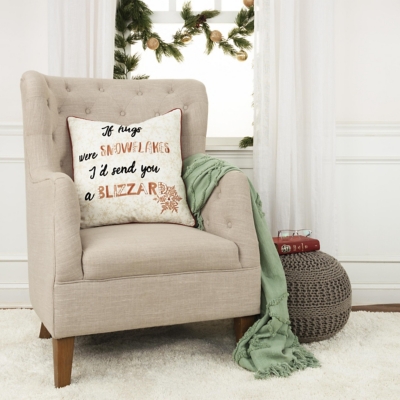 Click here for Rizzy Home Blizzard Pillow  Ivory prices