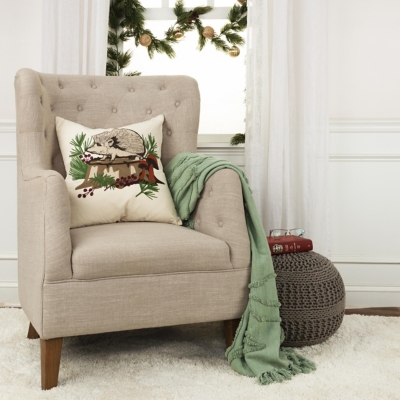 Click here for Rizzy Home Hedgehog Pillow  Natural prices