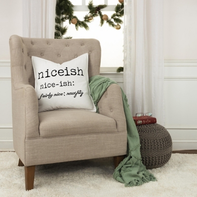 Click here for Rizzy Home Niceish Pillow  Ivory prices
