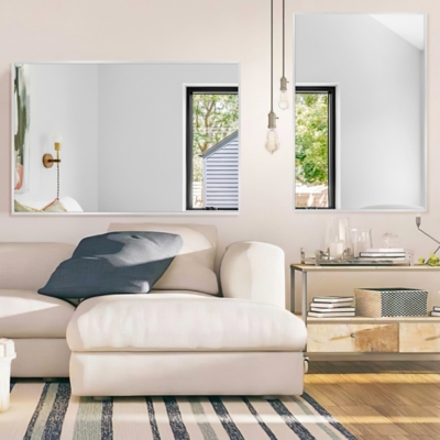 Click here for LuminareView Rectangular Framed Bathroom Wall Mirr... prices