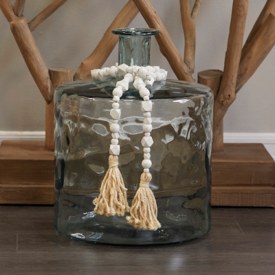 Click here for Bayberry Lane Carved Beaded Garland with Tassel  W... prices